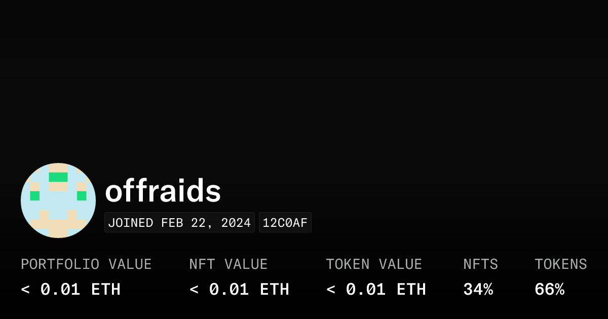 offraids - Profile | OpenSea