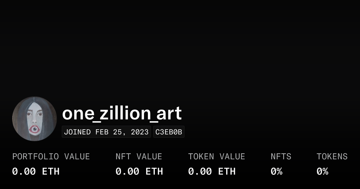 one_zillion_art - Profile | OpenSea