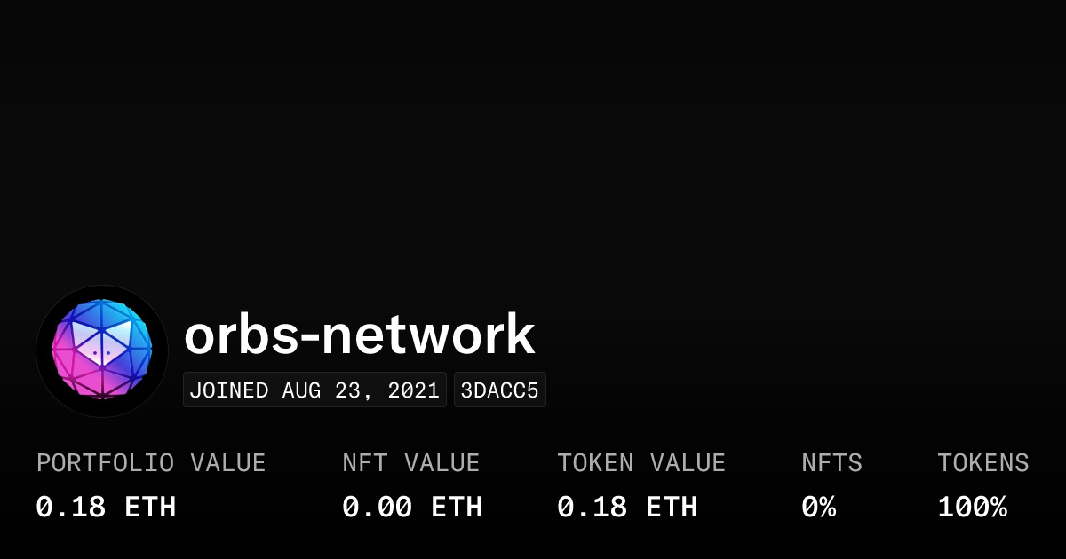 orbs-network - Profile | OpenSea