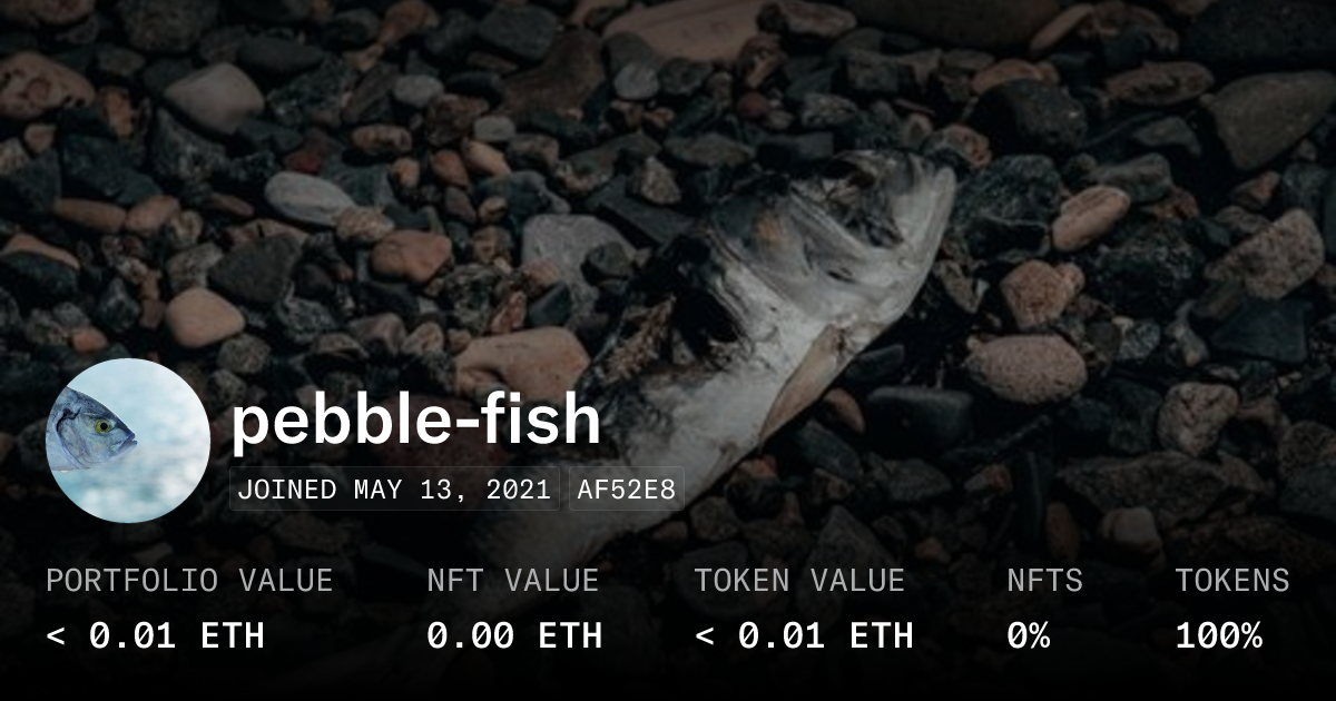 pebble-fish - Profile | OpenSea