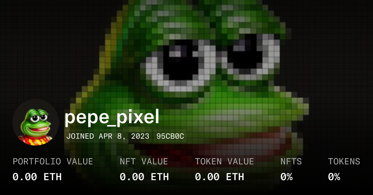 pepe_pixel - Profile | OpenSea