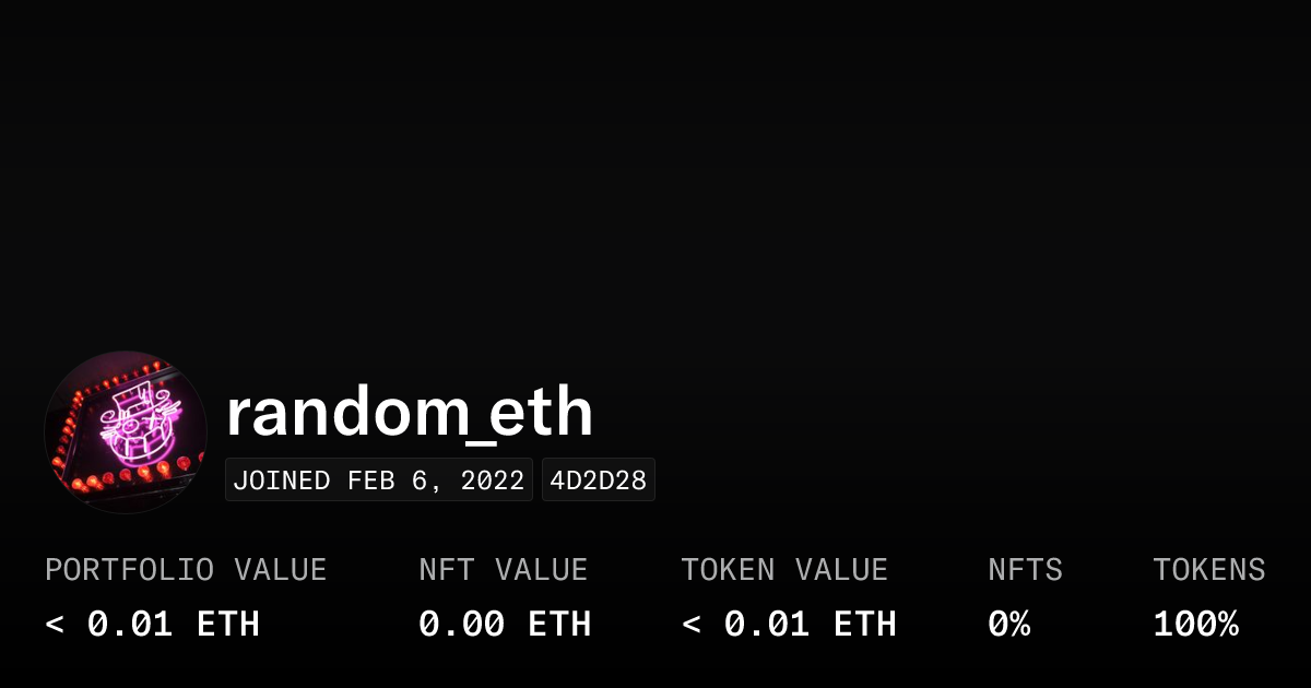random_eth - Profile | OpenSea
