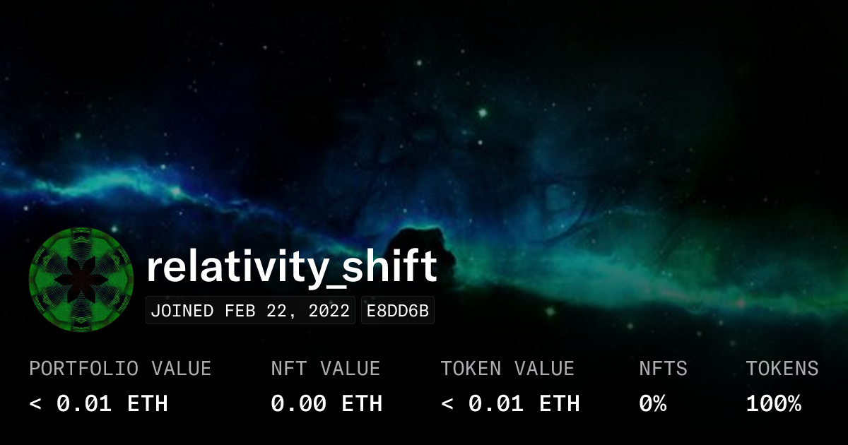 relativity_shift - Perfil | OpenSea