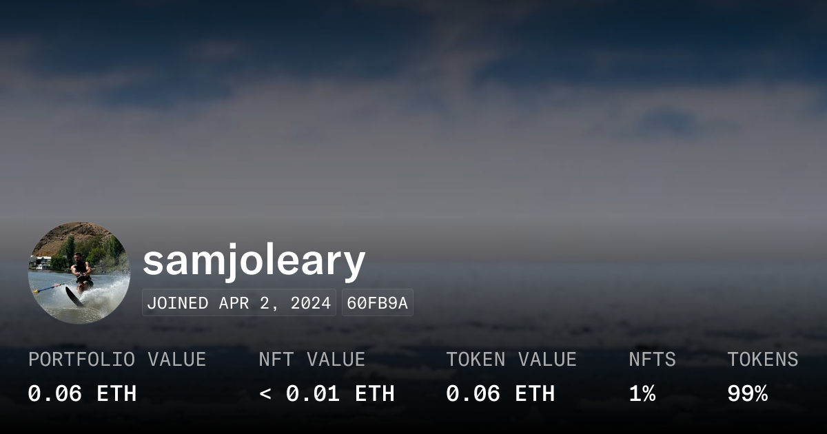 samjoleary - Profile | OpenSea