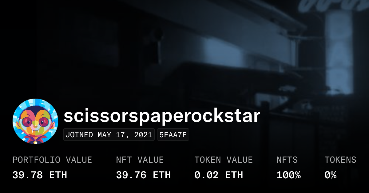 scissorspaperockstar - Profile | OpenSea