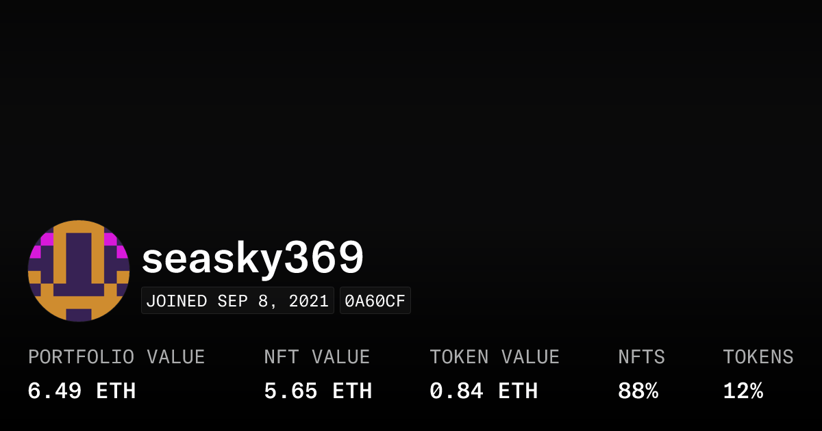 seasky369 - Profile | OpenSea