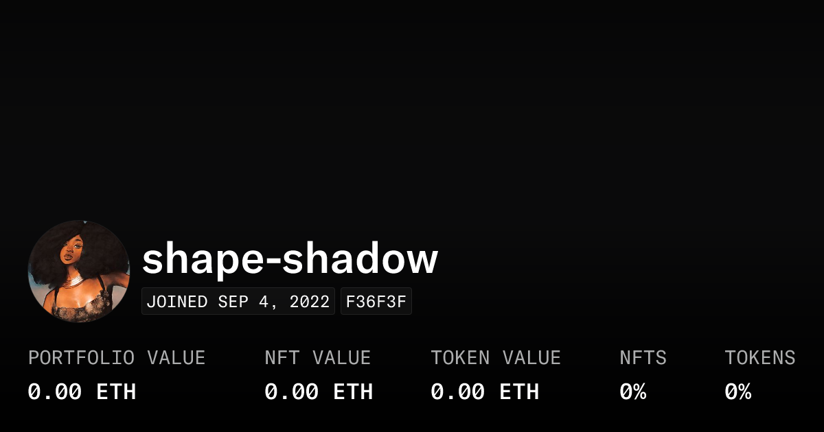 shape-shadow - Profile | OpenSea