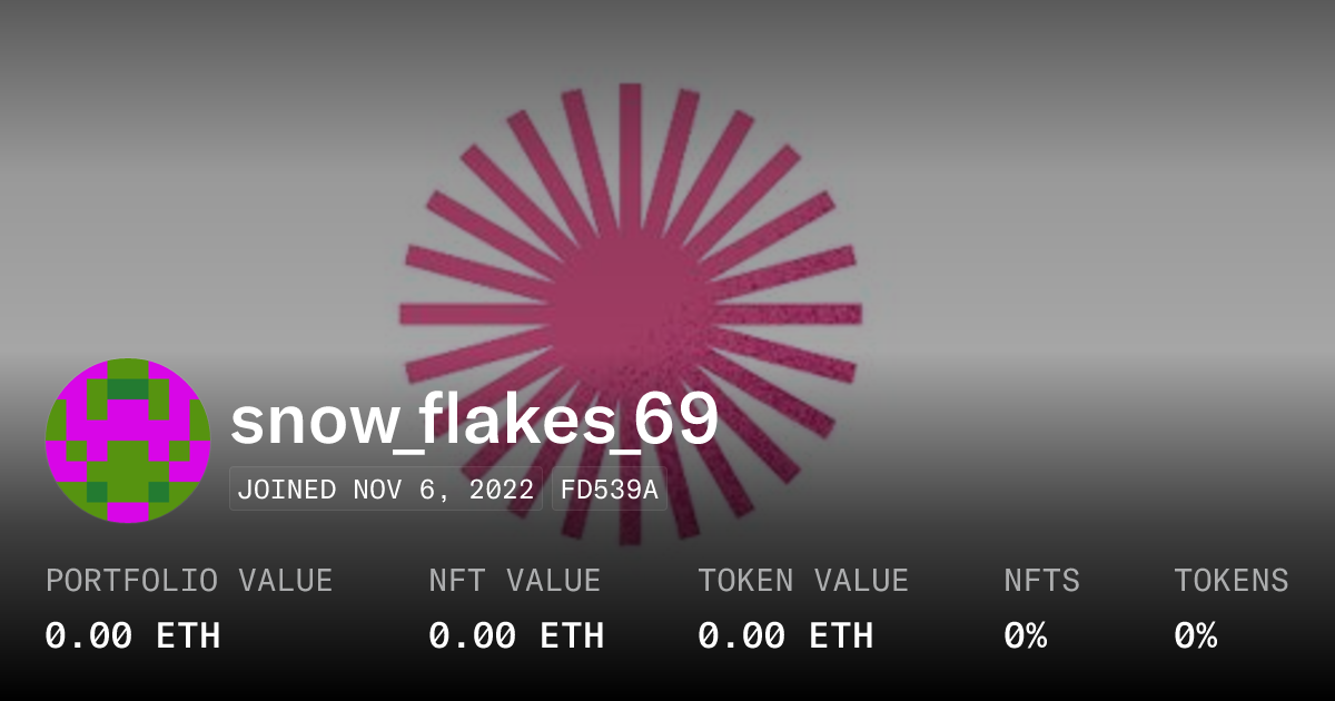 snow_flakes_69 - Profile | OpenSea