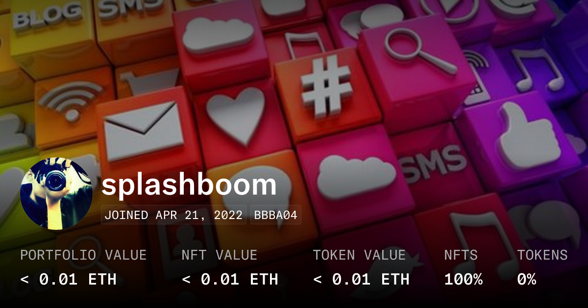 splashboom - Profile | OpenSea