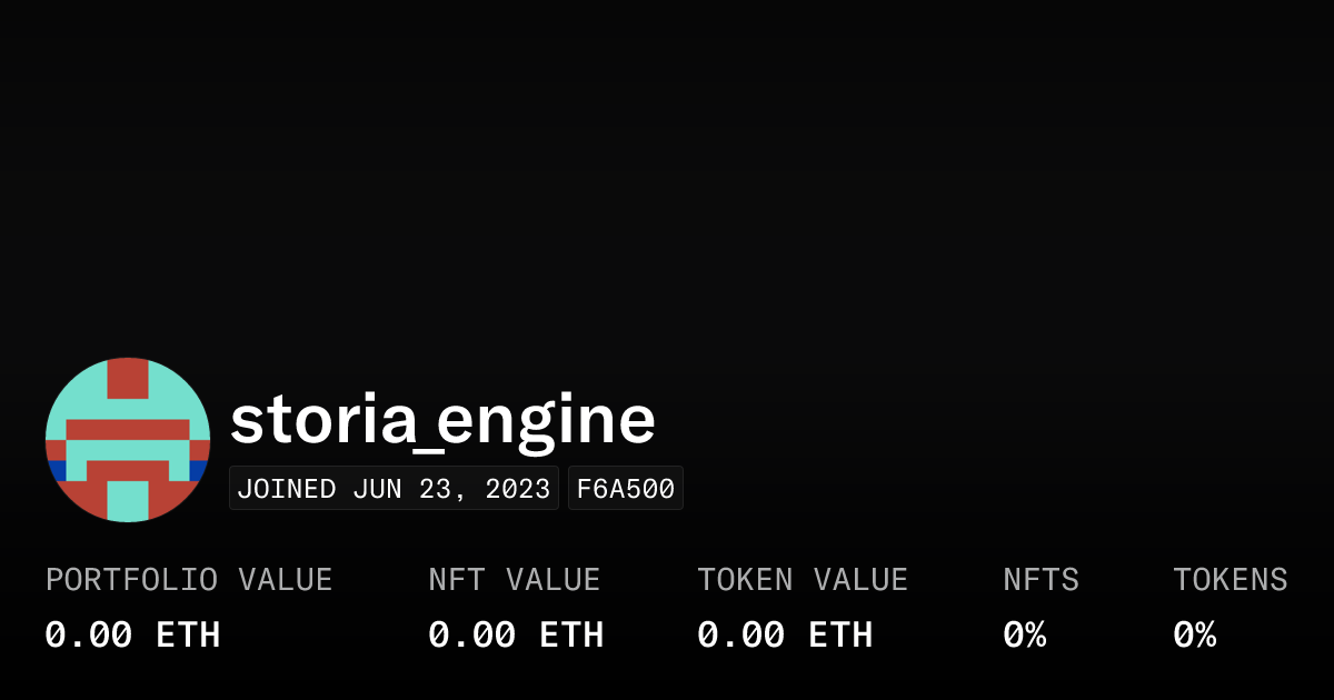 storia_engine - Profile | OpenSea
