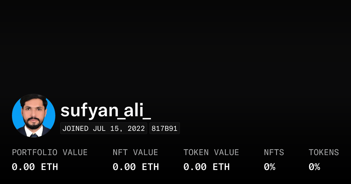 sufyan_ali_ - Profile | OpenSea