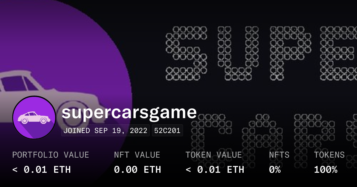supercarsgame - Profile | OpenSea
