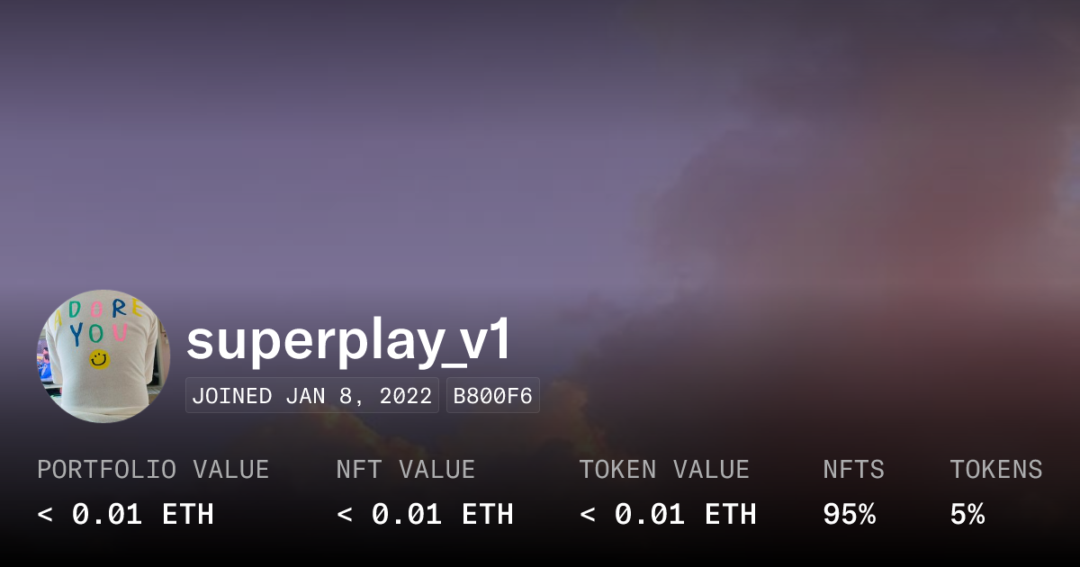 superplay_v1 - Perfil | OpenSea