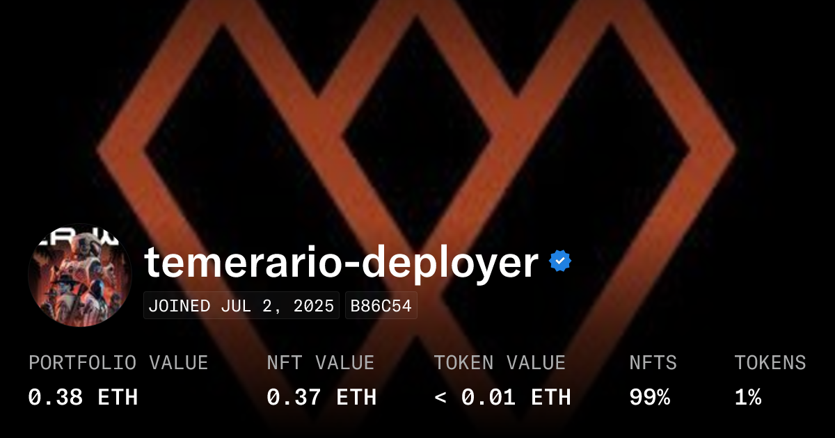 temerario-deployer - Profile | OpenSea
