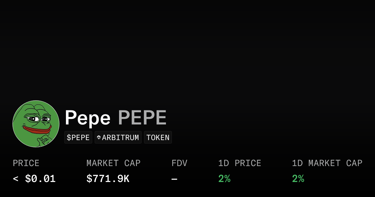 Pepe (PEPE) - Token | OpenSea