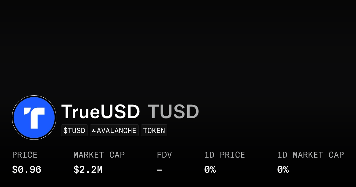 TrueUSD (TUSD) - Token | OpenSea