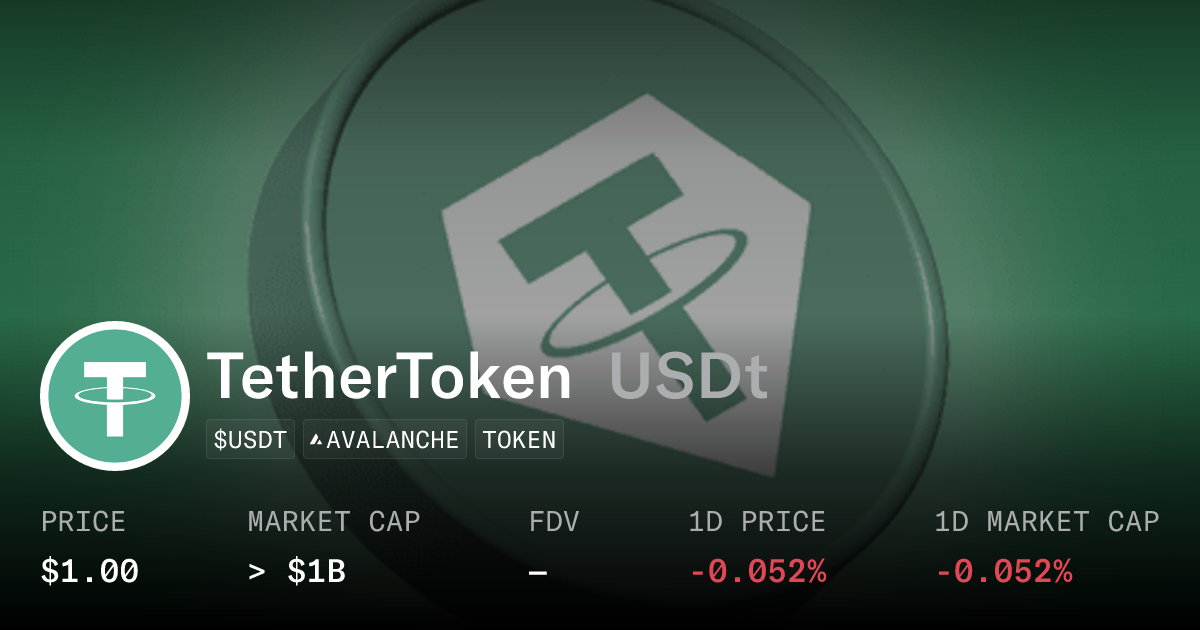 TetherToken (USDt) - Token | OpenSea