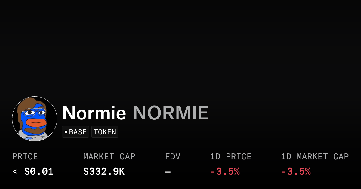 NORMIE (NORMIE) - Token | OpenSea