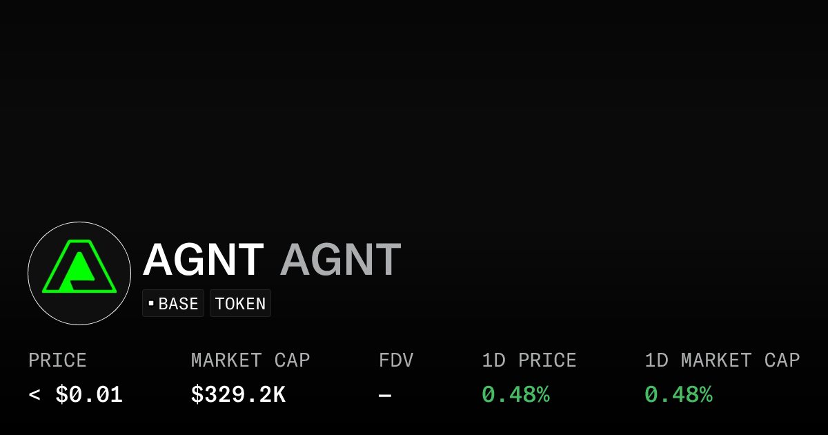 iAgent Protocol (AGNT) - Token | OpenSea