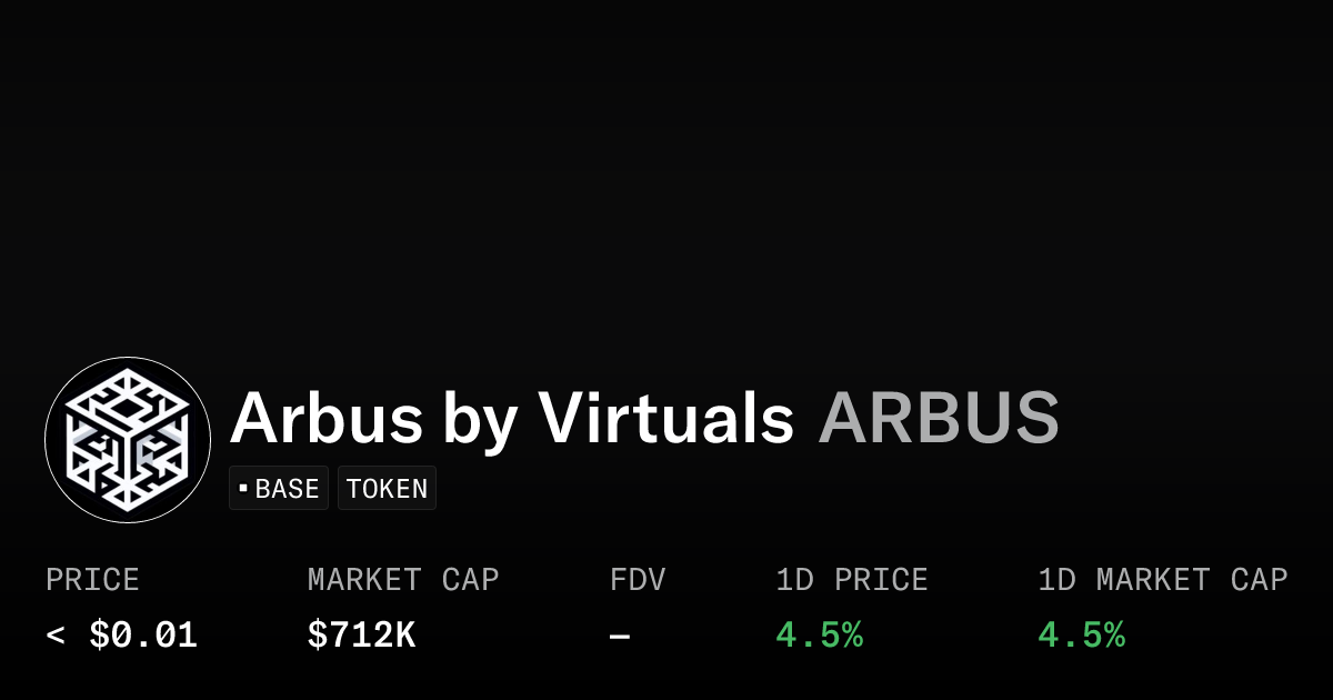 Arbus (ARBUS) - Token | OpenSea