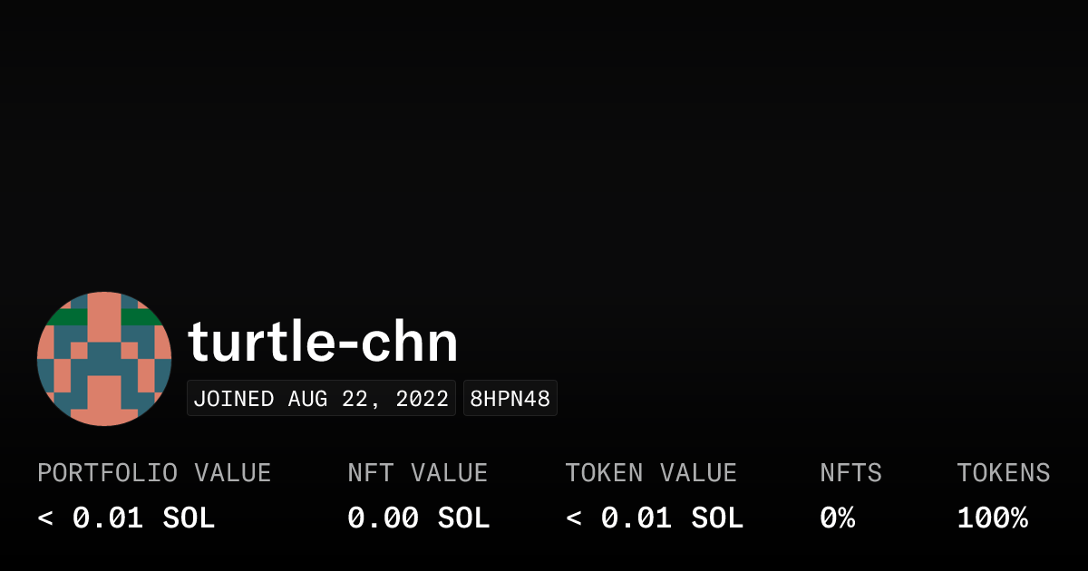turtle-chn - Profile | OpenSea