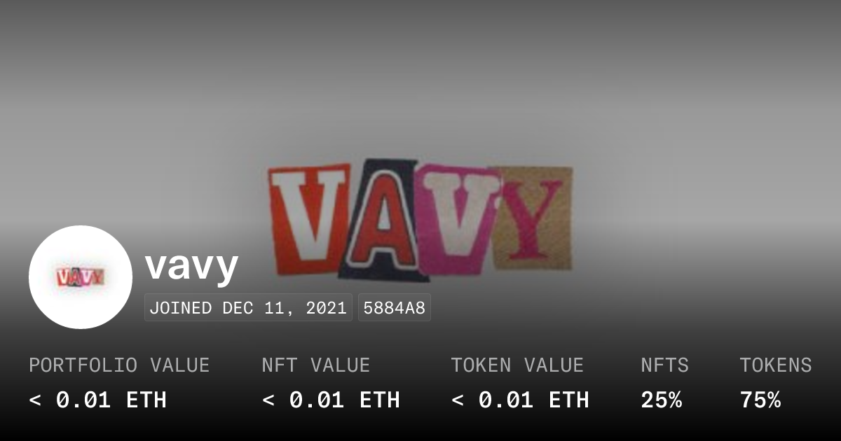 vavy - Profile | OpenSea