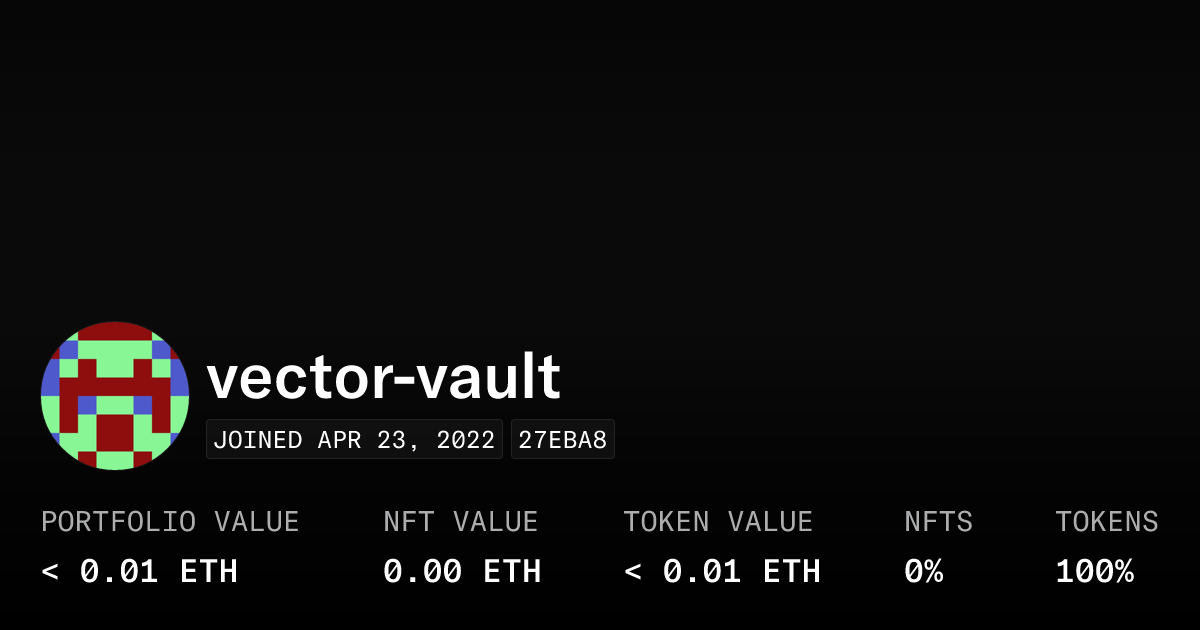 vector-vault - Perfil | OpenSea