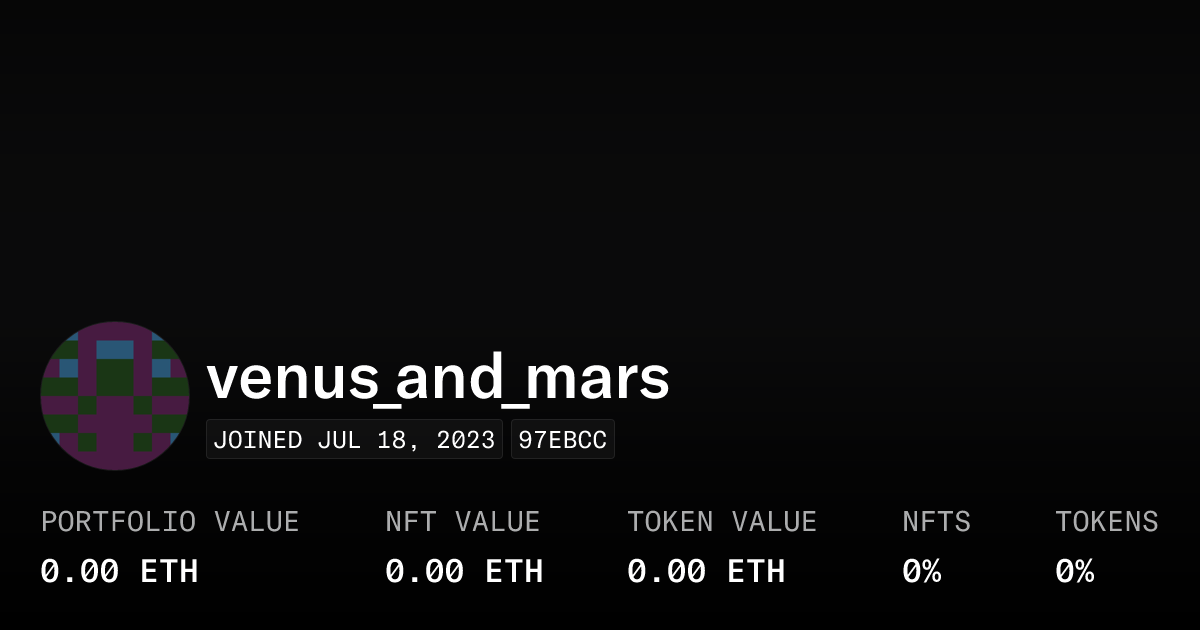 venus_and_mars - Profile | OpenSea