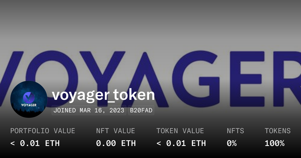 voyager_token - Profile | OpenSea