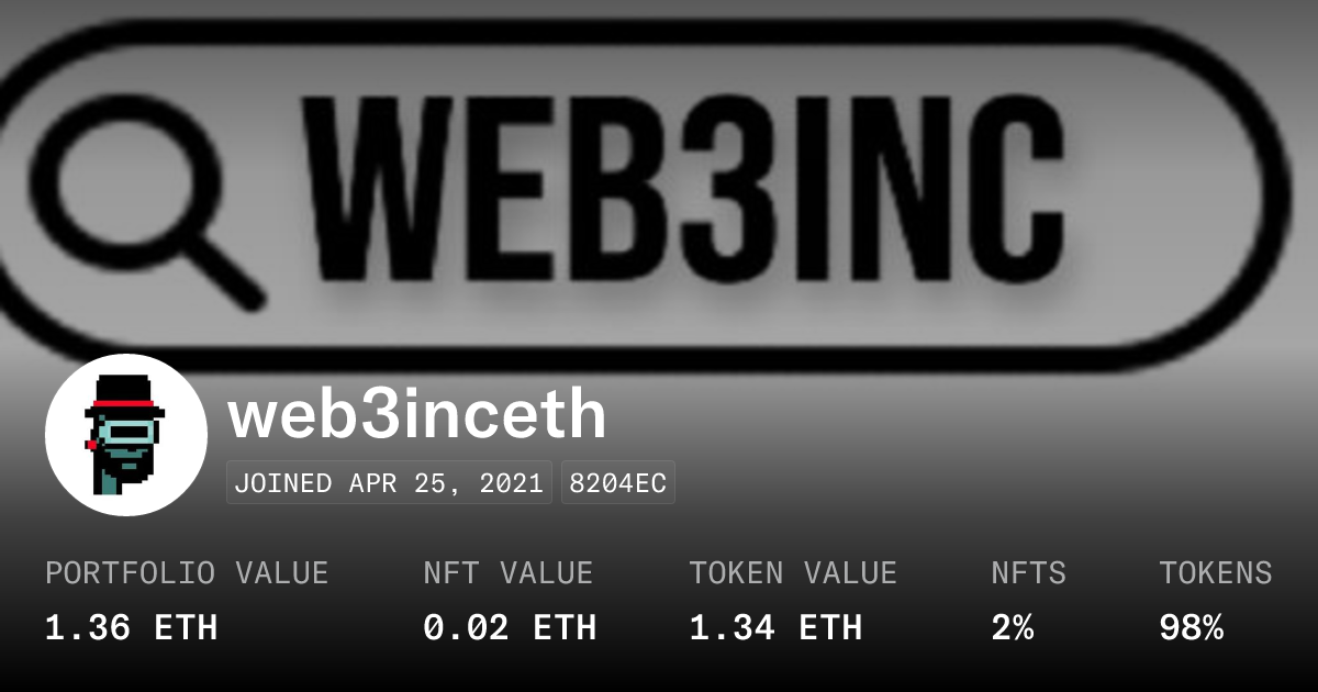 web3inceth - Profile | OpenSea
