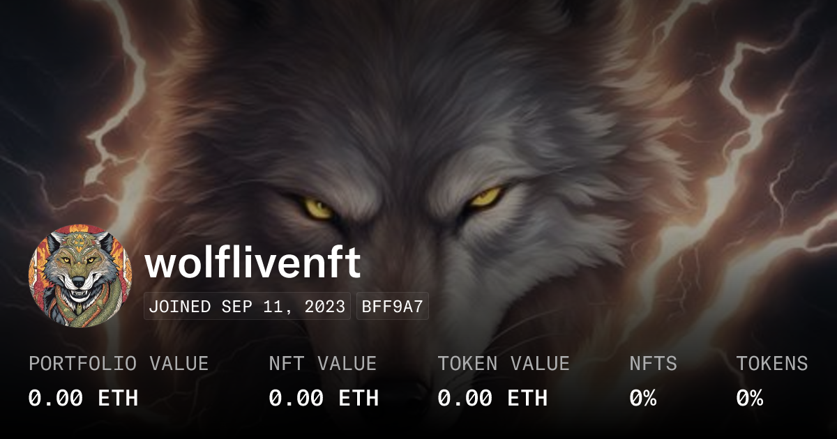 wolflivenft - Profile | OpenSea