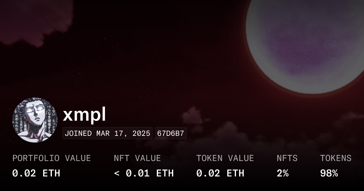 xmpl - Profile | OpenSea