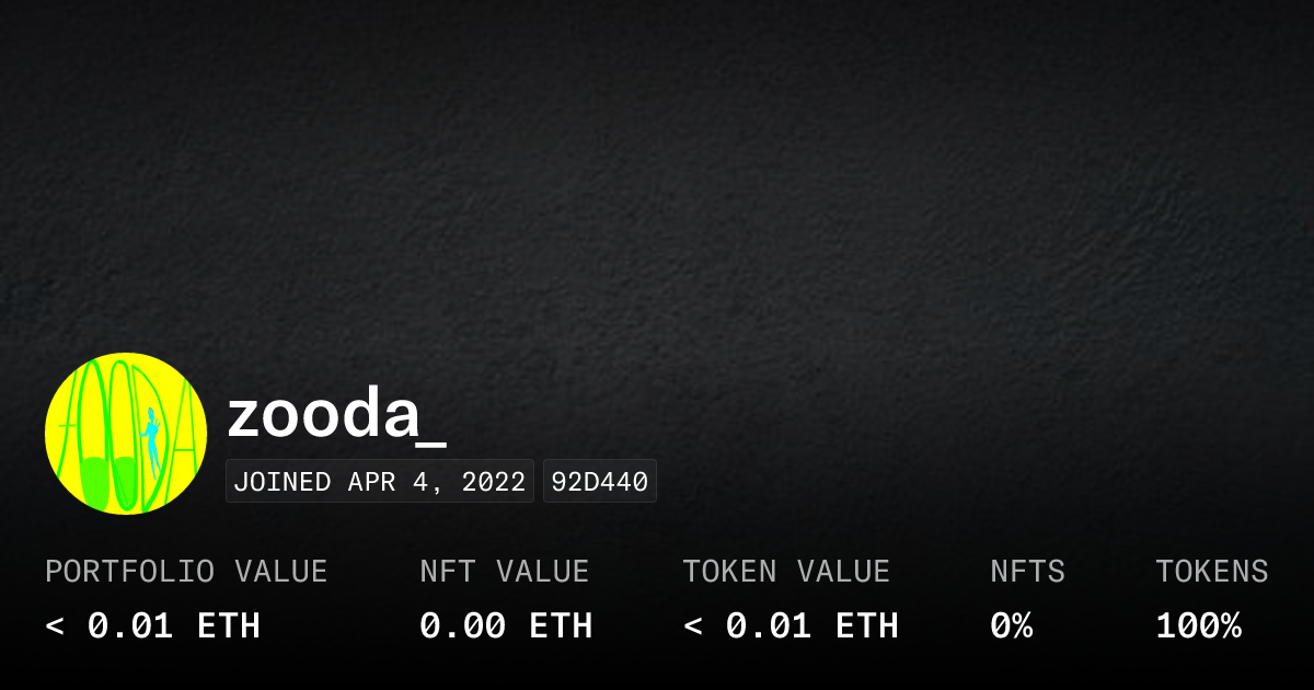 zooda_ - Profile | OpenSea